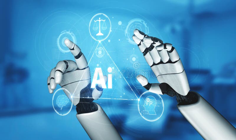 AI Brain Processing Data with Generative Intelligence Visualization ...