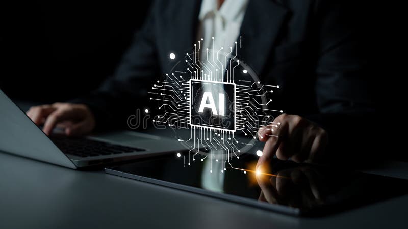 AI Brain Processing with Generative Artificial Intelligence Concept ...