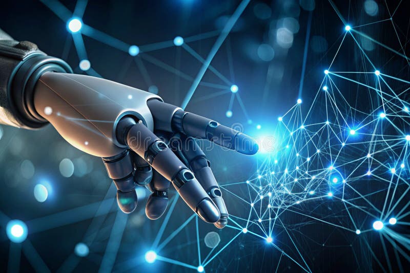 AI and Business Intelligence Technology Concept. Business Development ...