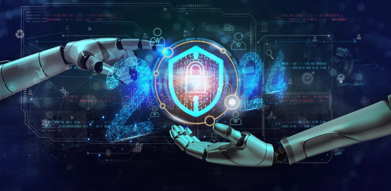 AI 2024, Businessman Holds Internet Network Security Key, Encryption of ...