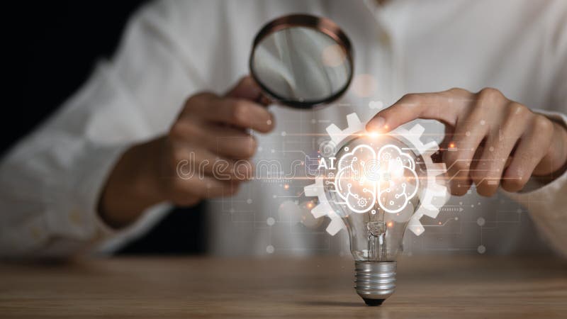 Ai ,Businessman Showing Concept, Connection, Innovation Development and ...