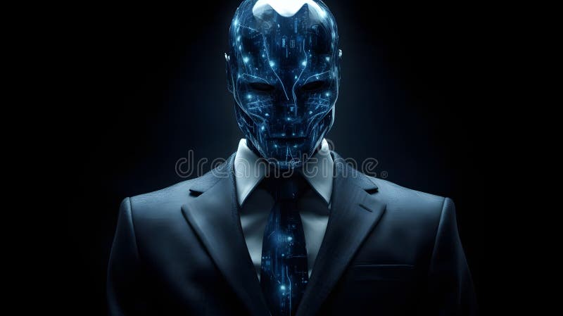 AI Businessman in a Suit, Professional, Machine, Robot, Generative AI ...