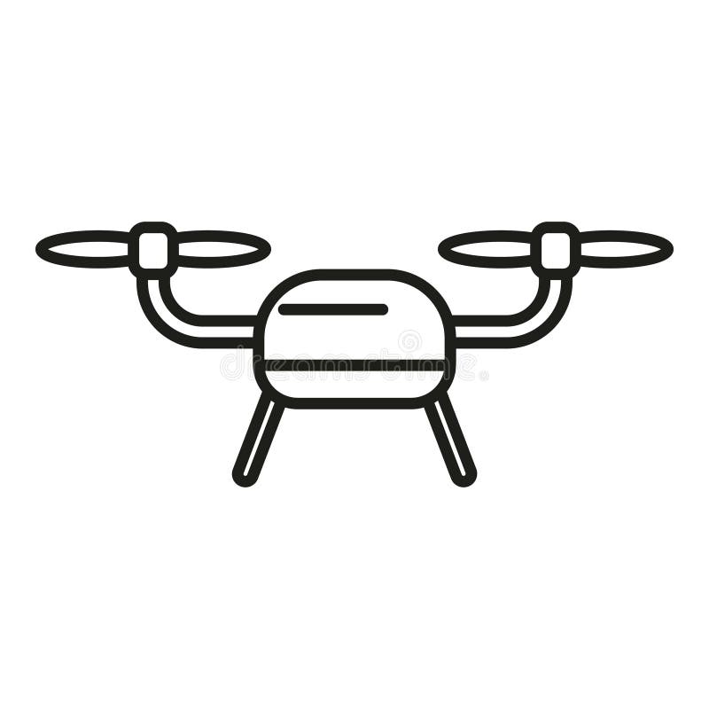 Ai Camera Drone Icon Outline Vector. Mobile Smart Remote Stock ...