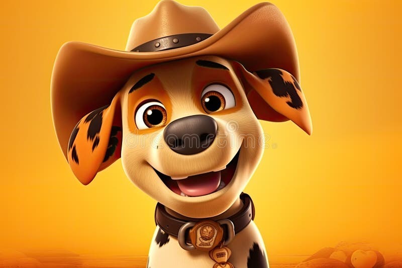 Canine on the Frontier: 3D-Generated Dog Rides into Cowboy Glory on ...