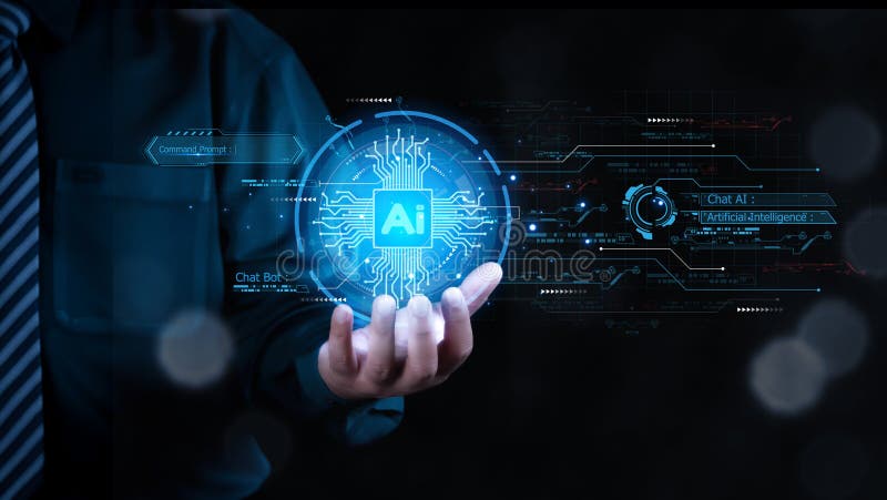 AI Chat Bot Communicate and Answer Question To Businessman with Smart ...