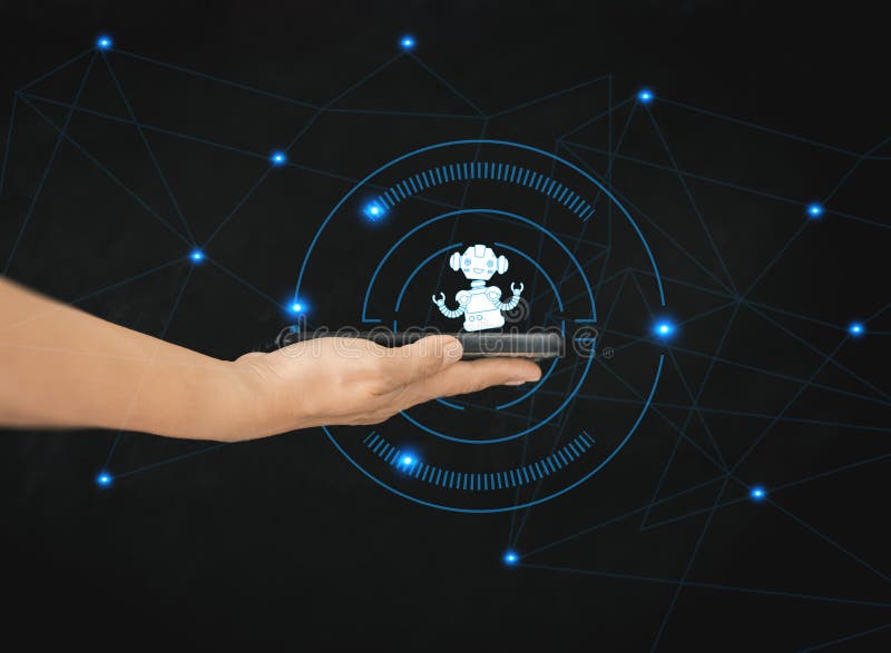 AI Chat Bot Communicate and Answer Question To Businessman with Smart ...