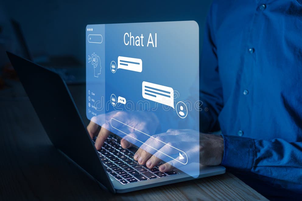 AI Chat Bot Conversation Using Artificial Intelligence Technology To ...