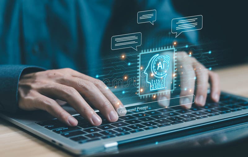 Chatbot Generates the Information Command Prompt. Concept Bot ...