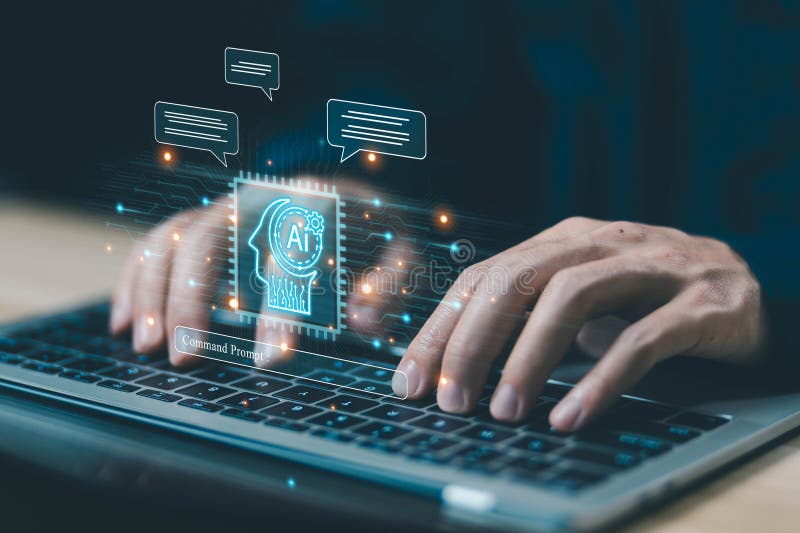 AI Chat Digital Technology, Chatbot Generates the Information Command ...