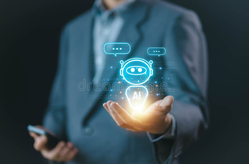 AI Chat Digital Technology Chatbot Generates the Information Command ...