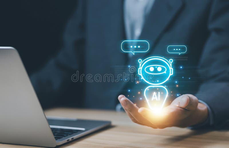 AI Chat Digital Technology Chatbot Generates the Information Command ...