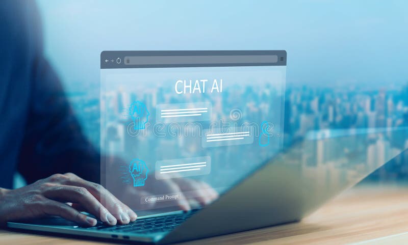 AI Chat Digital Technology Generates the Information Command Prompt ...