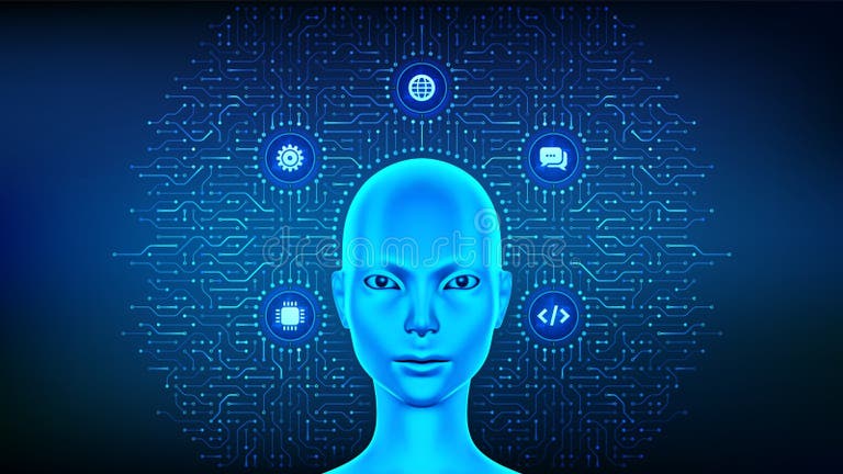 AI Chatbot, Artificial Intelligence Assistant Technology Concept. Smart ...