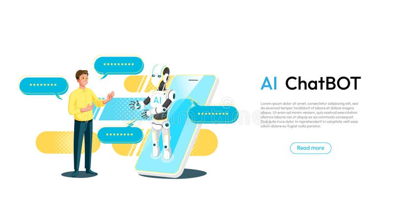 AI Chatbot or Artificial Intelligence Concept. AI Robot Answer in ...