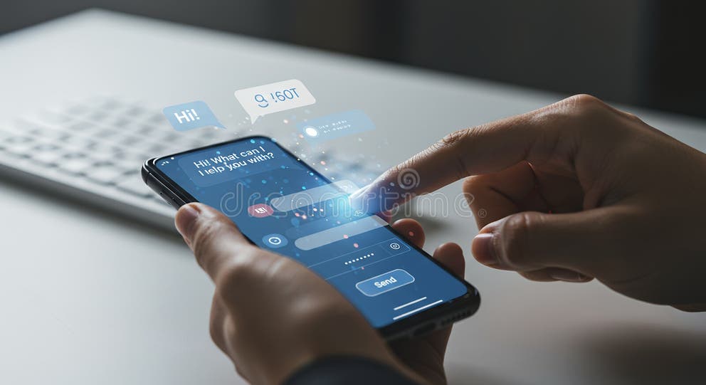 Mobile Virtual Communication Stock Illustrations – 63,367 Mobile ...