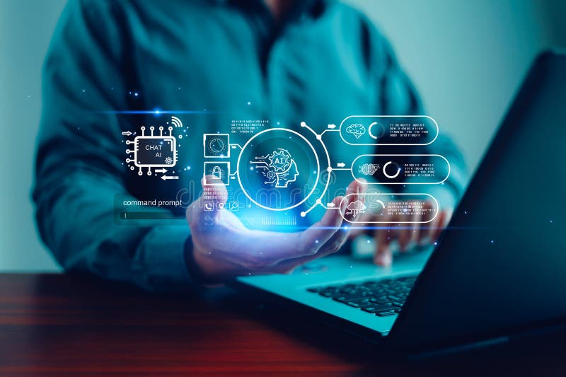 AI Chatbot Conversation Using Artificial Intelligence Technology Smart ...