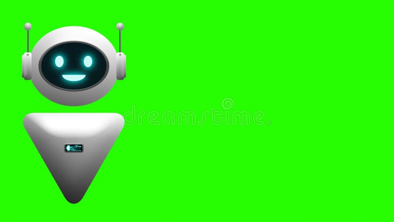 Ai Chatbot En Pantalla Verde Imagen de archivo - Imagen de discurso ...