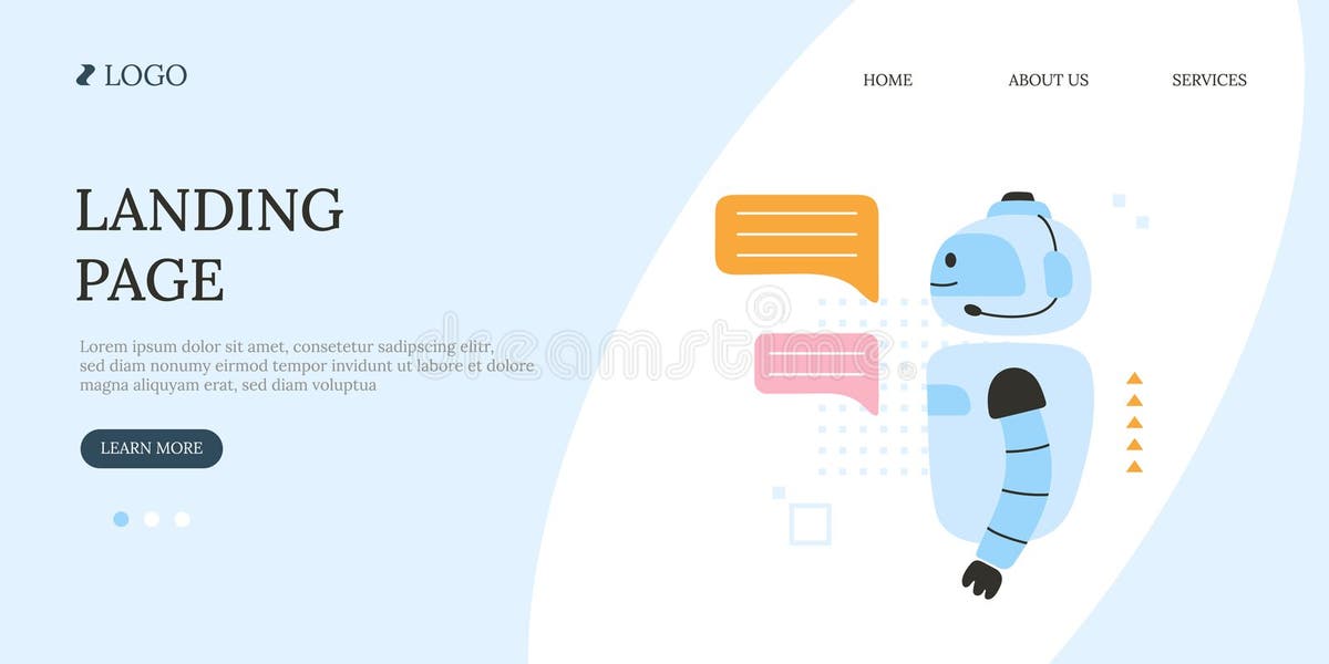 Chatbot Landing Page Stock Illustrations – 796 Chatbot Landing Page ...