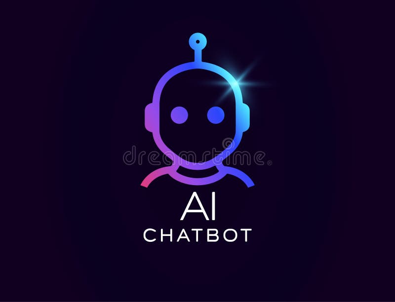 Chatbot Logo with Robot Head ChatGPT. Chatbot Icon Artificial ...