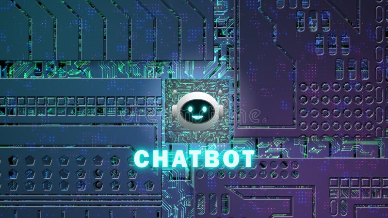 Ai Chatbot Robot Digital Background Illustration Stock Illustration ...