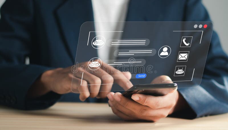 AI Chatbot Smart Digital Customer Service Application. Stock Photo ...