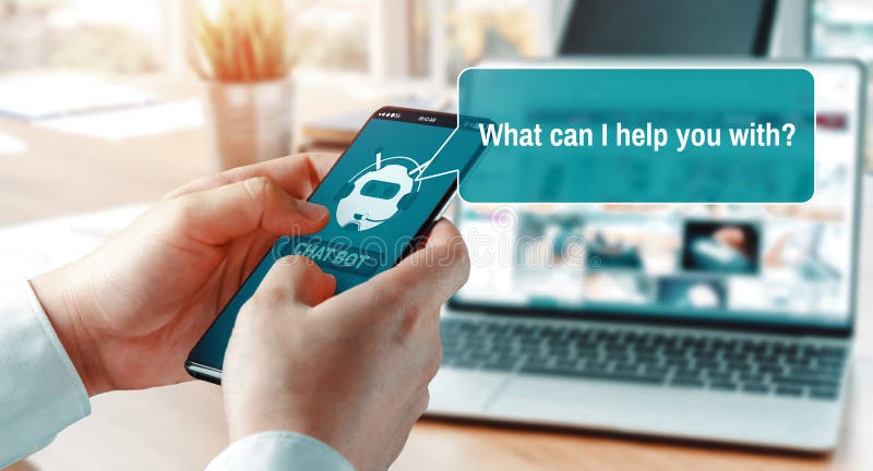 AI Chatbot Smart Digital Customer Service Application Concept. Uds ...