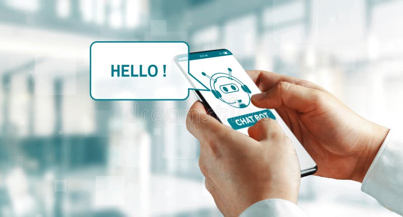 AI Chatbot Smart Digital Customer Service Application Concept. Uds ...