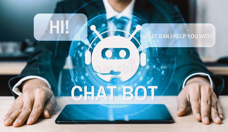 AI Chatbot Smart Digital Customer Service Application Concept. Uds ...