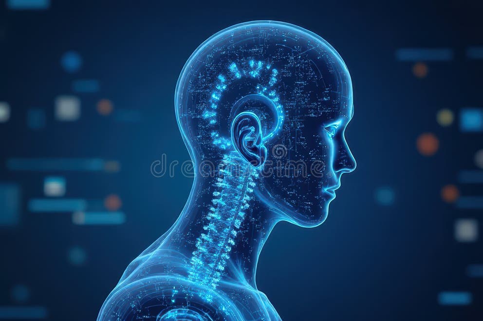 AI Chatbot Transformation Procedure Stock Illustration - Illustration ...