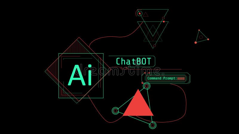 AI and Chatbot Usage Infographics on Alpha Channel. Stock Video - Video ...
