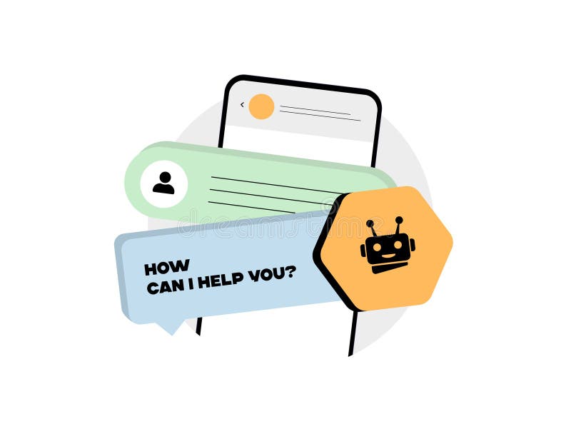 Bot Interaction Stock Illustrations – 2,814 Bot Interaction Stock ...