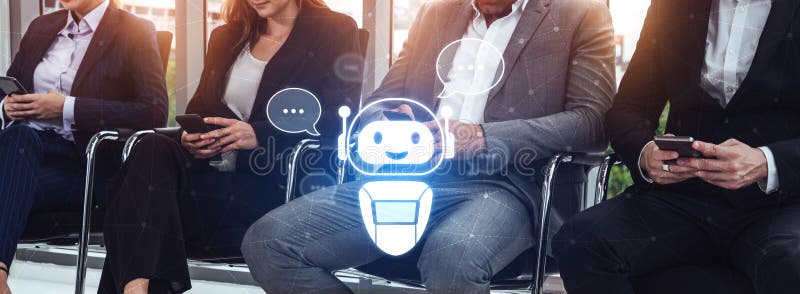 AI Chatbot Virtual Assistant for Smart Communication Vouch Stock Image ...