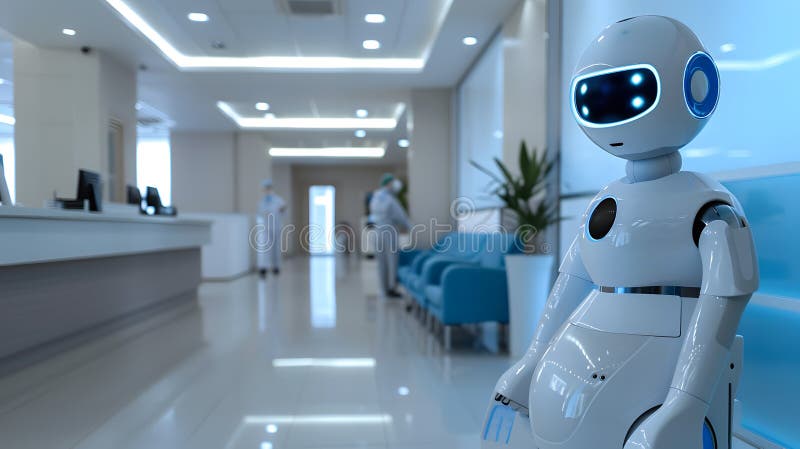 AI Chatbots for Patient Interaction Hospital Receptionist Stock ...