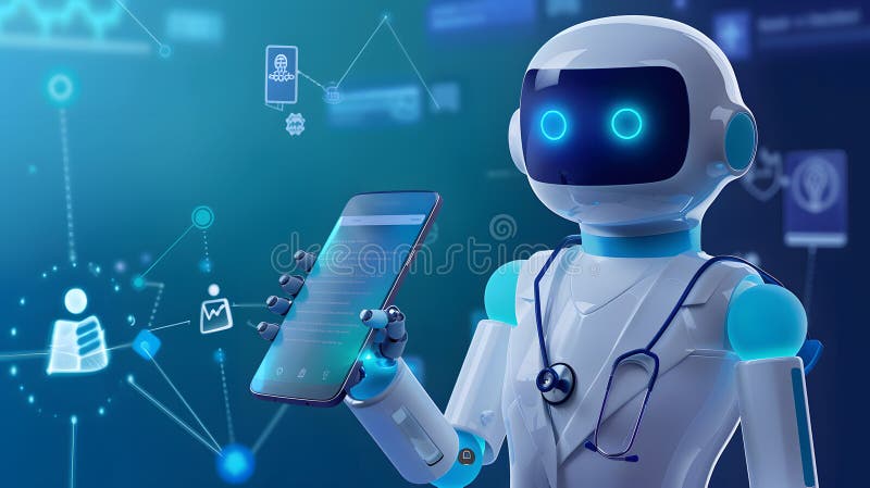 AI Chatbots for Patient Triage an AI Chatbot Assisting. Stock ...