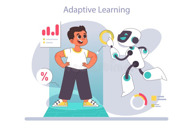 AI in Children Education. Little School Boy Gaining Knowledge Stock ... AI in Children Education. Little School Boy Gaining Knowledge Stock ...