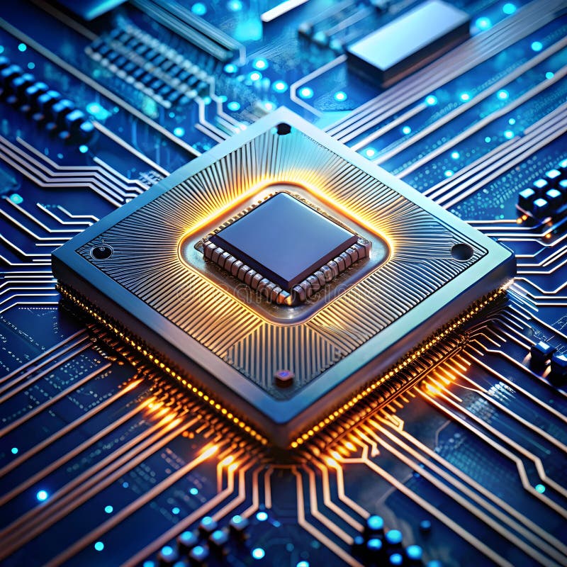 AI Chip Artificial Intelligence Future Technology Innovation Stock ...