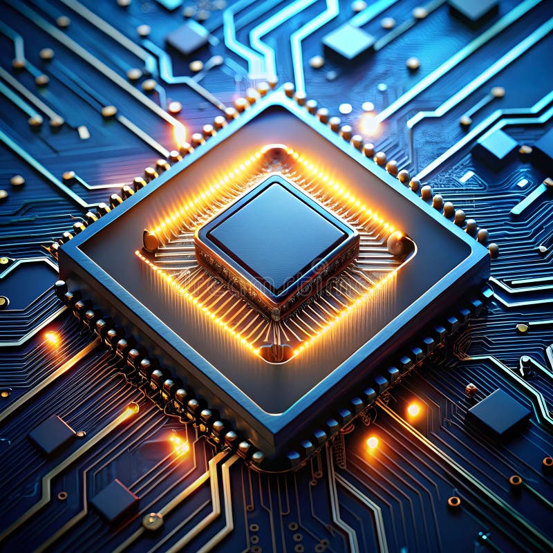 AI Chip Artificial Intelligence Future Technology Innovation Stock ...