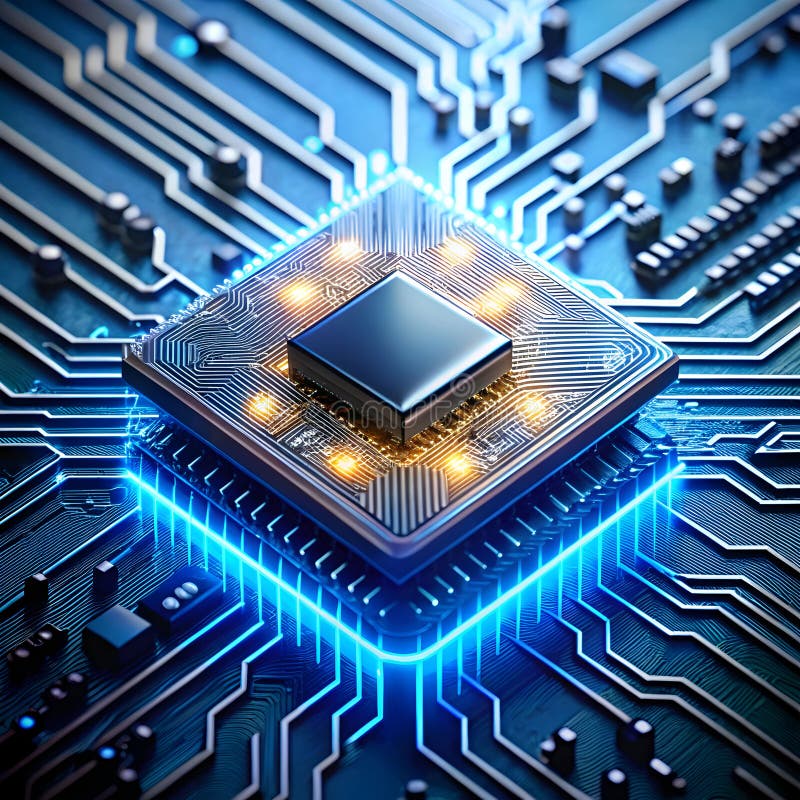 AI Chip Artificial Intelligence Future Technology Innovation Stock ...