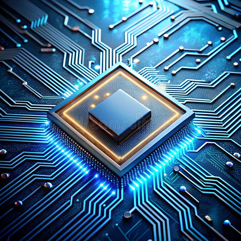 AI Chip Artificial Intelligence Future Technology Innovation Stock ...