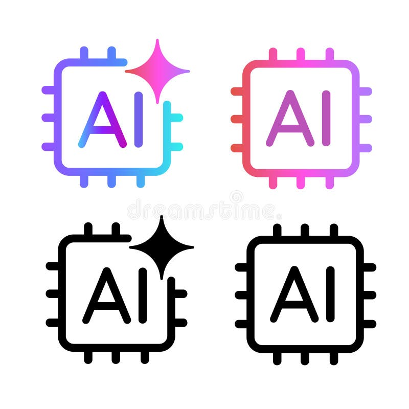 AI Chip Artificial Intelligence Semiconductor Micro Processor CPU Core ...