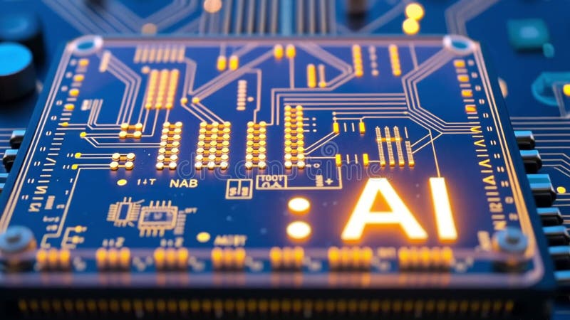 AI Chip Circuit Intelligent Control System Stock Footage - Video of ...
