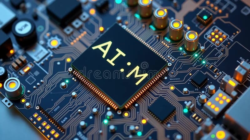 AI Chip Circuit Intelligent Control System Stock Video - Video of ...