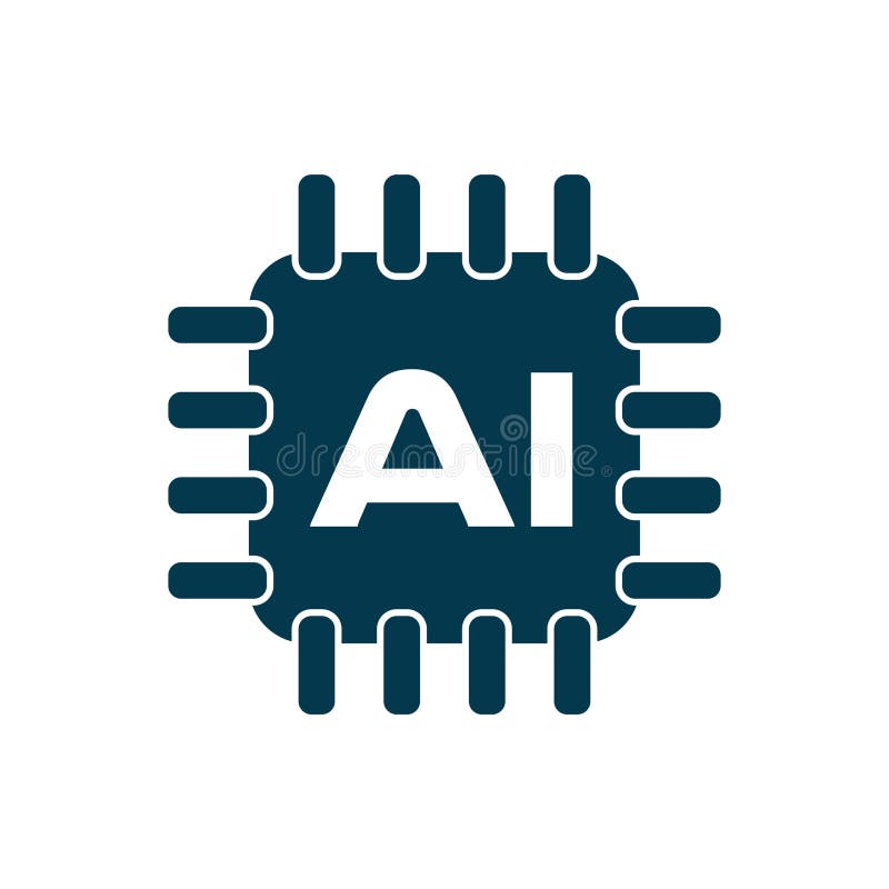 AI Chip Icon Vector Illustration Design, AI Symbol, AI Concept and ...
