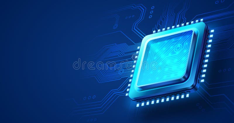 Ai Chip, Innovation Tech, Ai Art Technology. Vector Illustration Stock ...