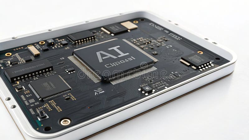 AI Chipset - Futuristic Technology Design - AI-Generated Illustration ...