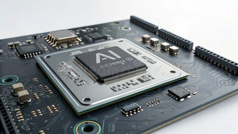 AI Chipset - Futuristic Technology Design - AI-Generated Illustration ...