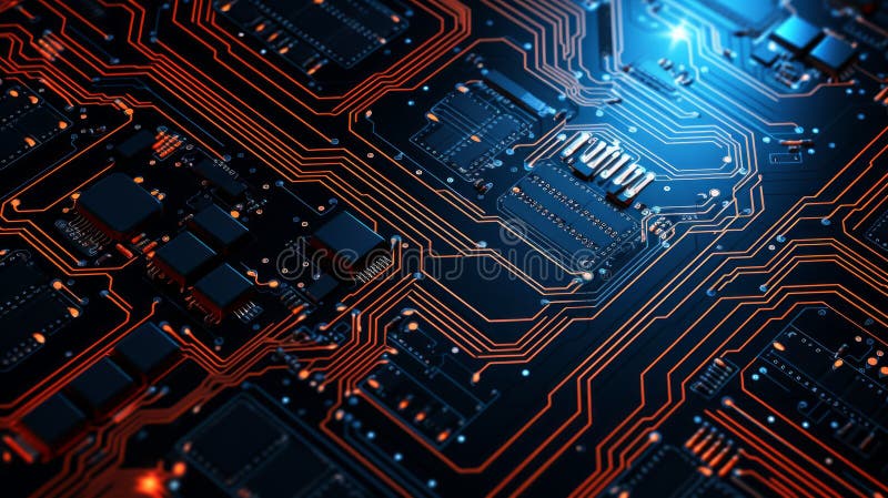 AI. Circuit Board. Central Computer Processors CPU Concept Stock Photo - Image of modern ...
