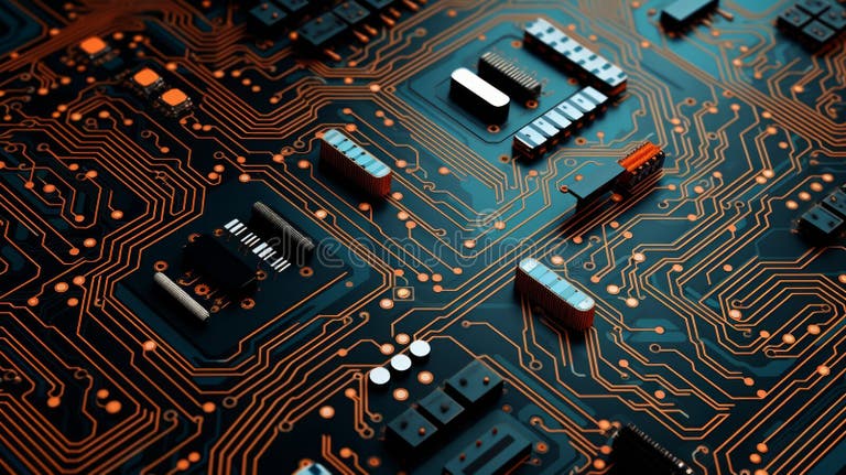 AI. Circuit Board. Central Computer Processors CPU Concept Stock Photo ...