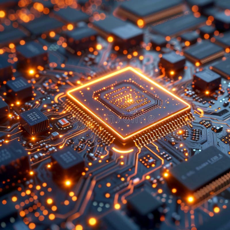 AI Circuit Network in 3D, Microprocessor Complexity Unveiled Stock ...