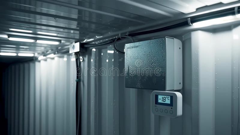 AI Climate Control in Container Stock Footage - Video of climate ...